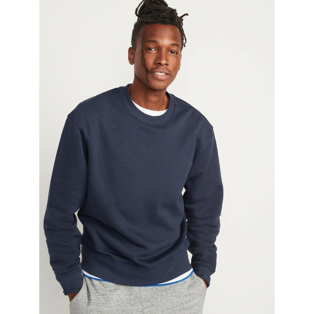 NEW ARRIVAL!! 737247 Men's Vintage Crewneck Sweatshirt- Moire Navy ...