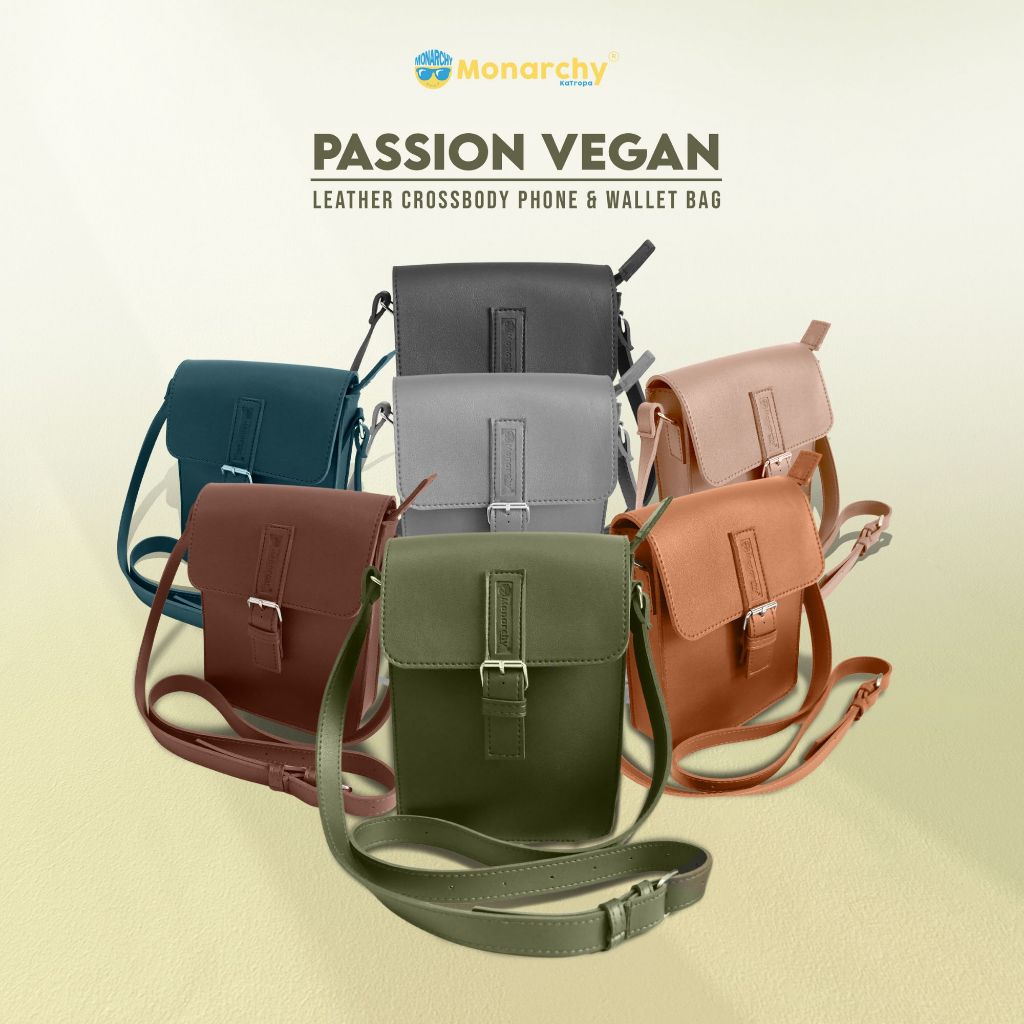 Monarchy Passion Vegan Leather Crossbody Phone and Wallet Bag ...