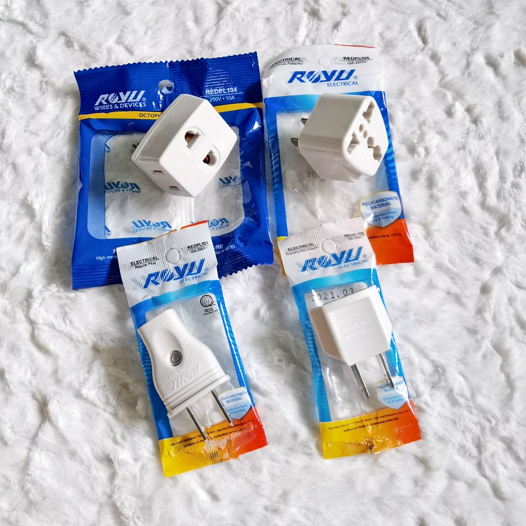 ROYU Adapter Socket Regular Universal Round Flat Octopus Adaptor ...