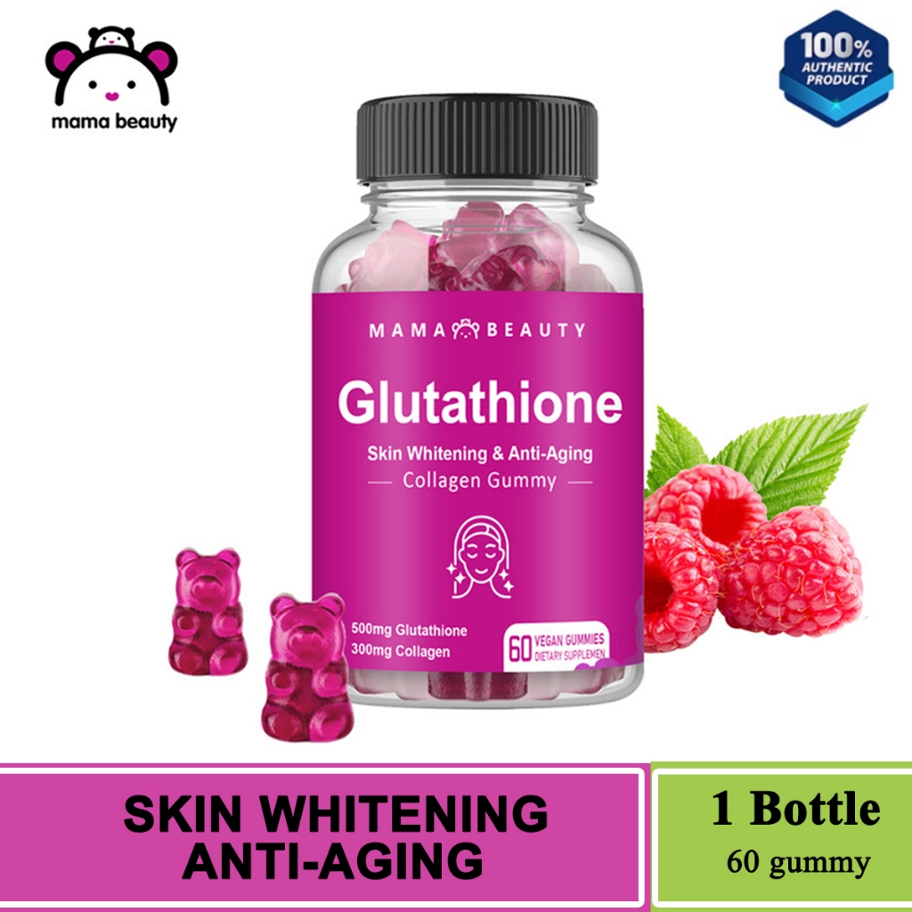 Mama Beauty Glutathione Gummies Whitening Skin Beauty Collagen Gummy Anti Aging Boost Immunity ...