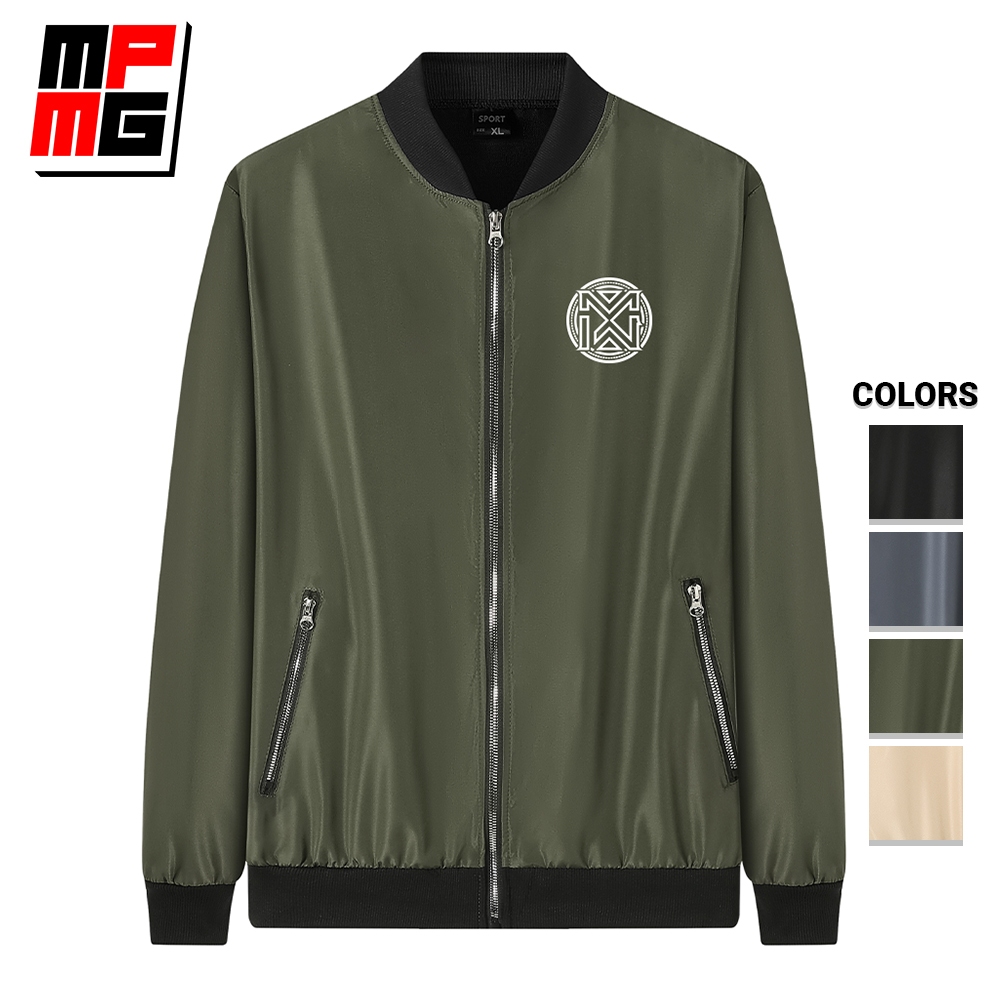 MPMG Bomber Jacket for Men and Women With Zipper and Pockets | Shopee ...