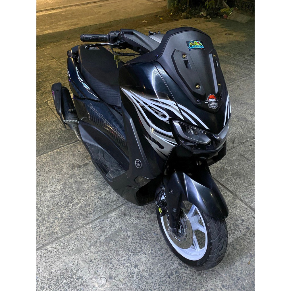 FIRE TAMP DECALS FOR NMAX V2 (ZENITRO GRAPHICS DECALS) | Shopee Philippines