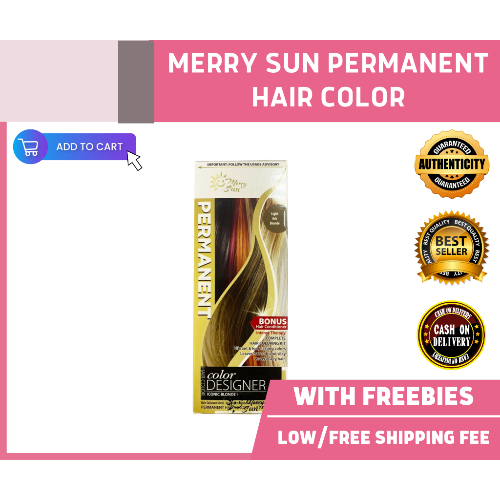MERRY SUN PERMANENT HAIR COLOR | Shopee Philippines
