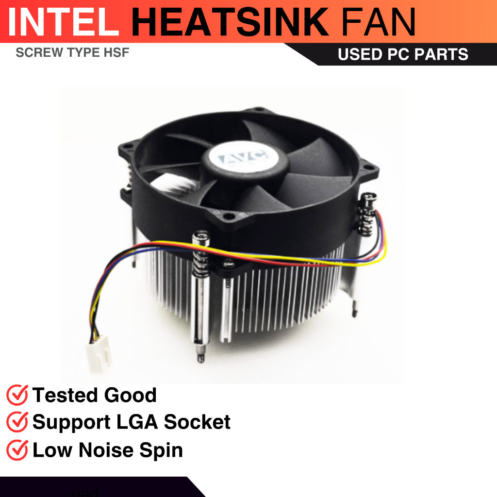 CPU Cooler - Intel Heatsink Fan for Socket LGA 1155 - 1150 Motherboard ...