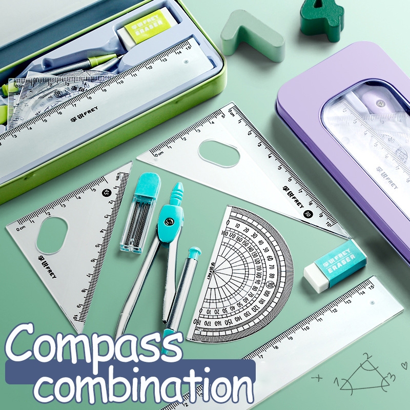 Student specific compasses and rulers 7-piece set for primary school ...
