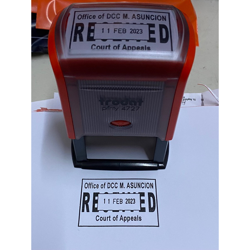 TRODAT 4727 W DATER PERSONALIZED SELF INKING | Shopee Philippines
