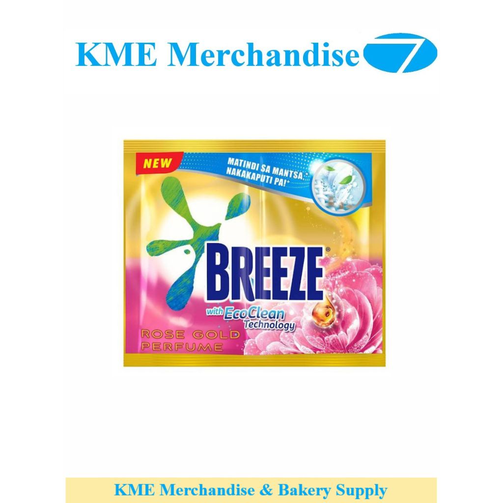 Breeze Powder Detergent With Rose Gold Perfume 66G Sachet | Shopee ...