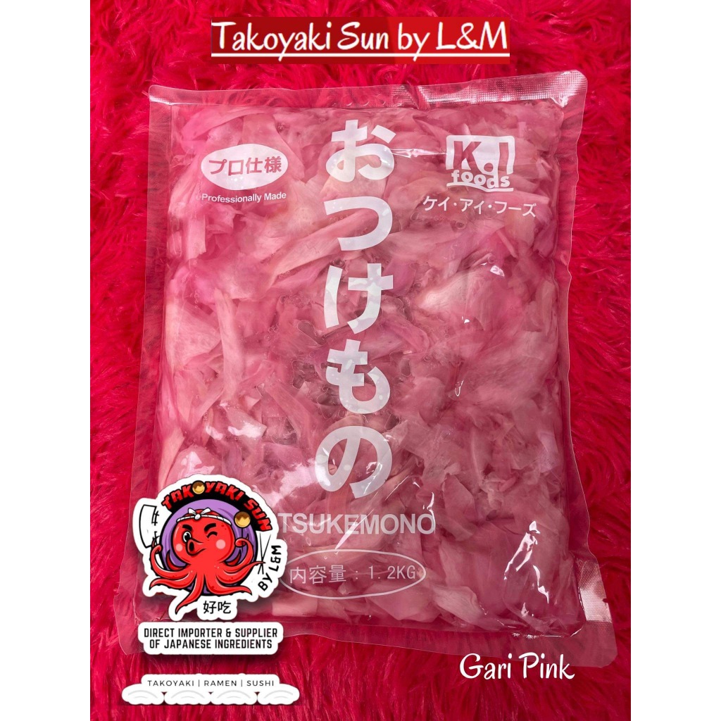 Low Price Japan Gari Pink Pickled Sushi Ginger Slice 1Kg | Shopee ...