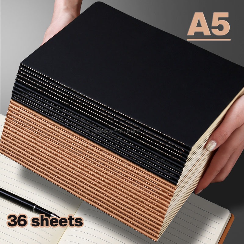A5 Craft Notebook Lined 36 Sheets Black Notebooks Office School ...