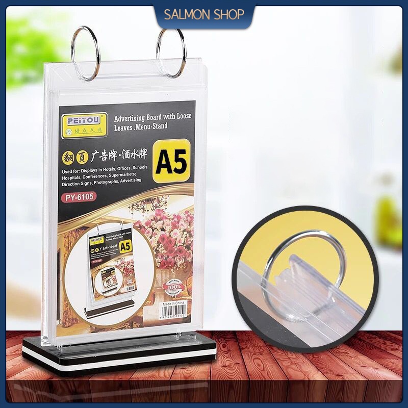 A4/A5 Size Restaurant Menu Stand Shop Promos Holder Desktop Photo Card ...