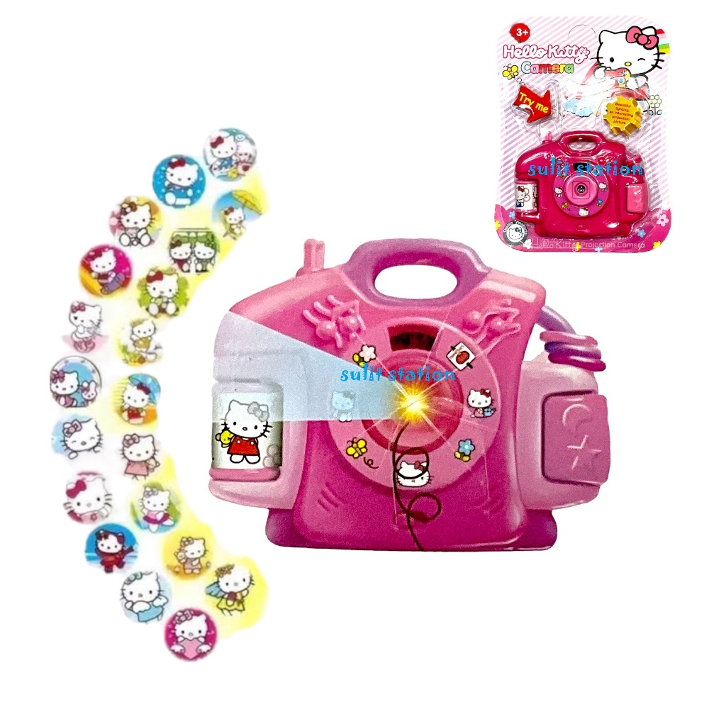 HELLO KITTY KIDS CHARACTER PRETEND PLAY LED LIGHTED VIEW PROJECTOR TOY ...