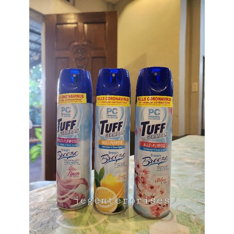 PC TUFF GERMBAN ROOM SPRAY 250ML ( Sakura, Linen, Lemon) | Shopee ...