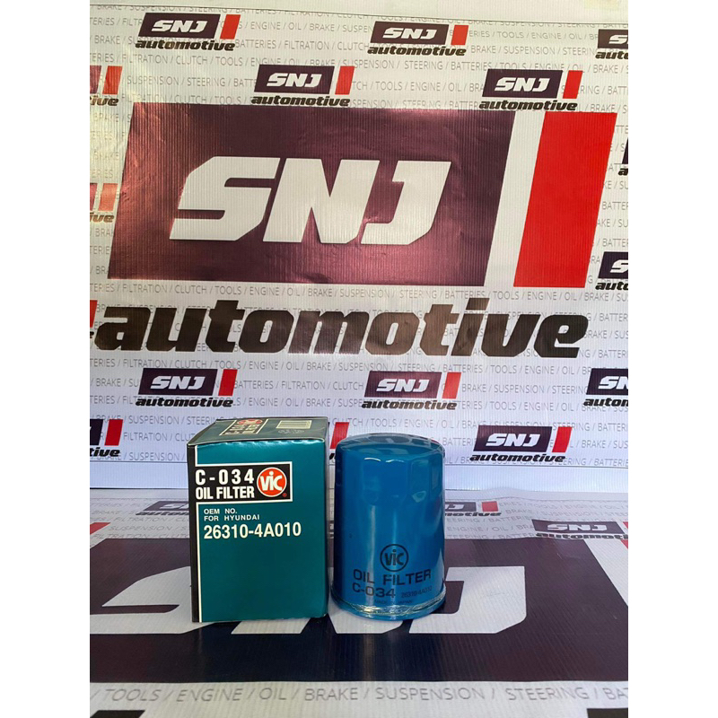 C-034 VIC OIL FILTER for HYUNDAI STAREX/H100/PORTER (100% authentic ...