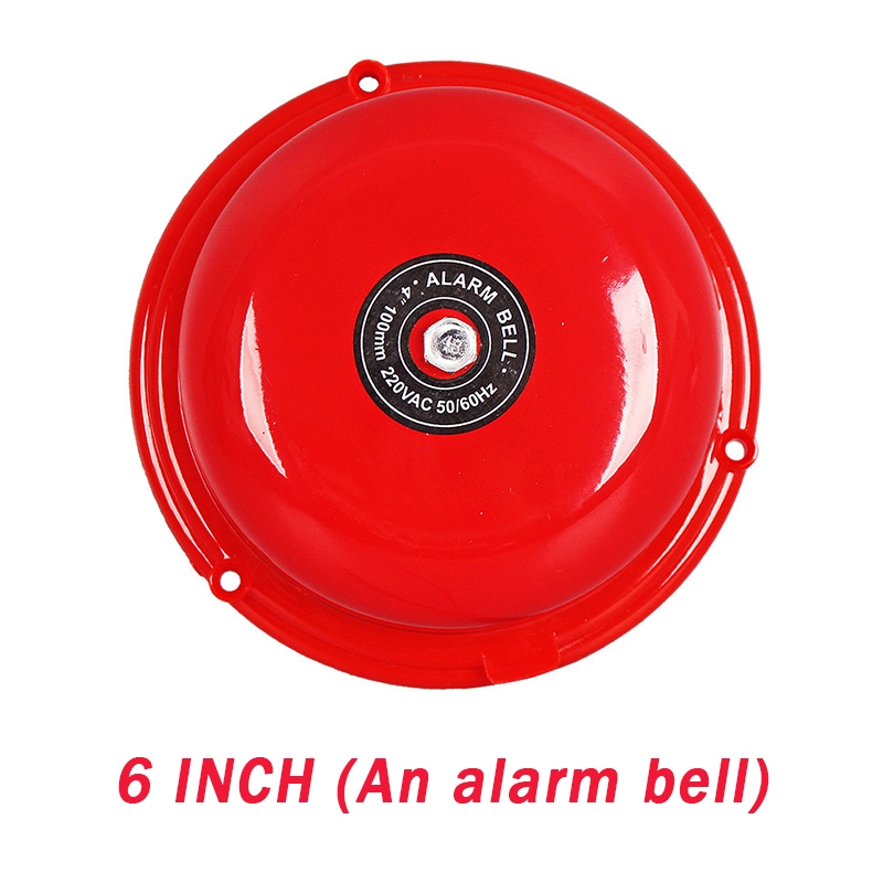 6" Fire Alarm System Set Fire Alarm Bell diameter 220v with Break Glass ...