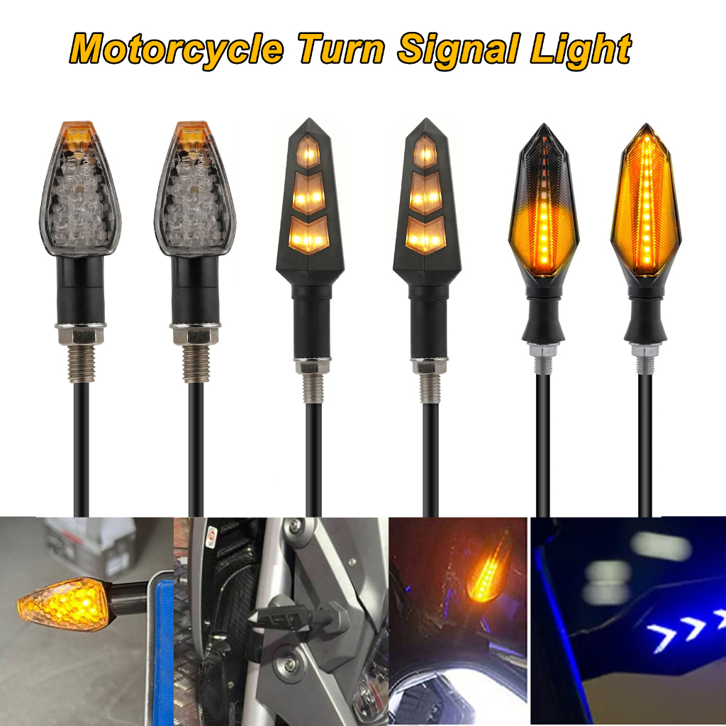 Universal light 12v LED Motorcycle Turn Signal Lights Flowing Blinker ...
