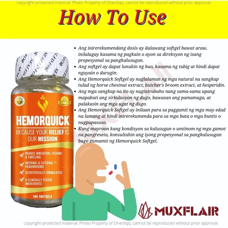 HEMORQUICK - Because your relief is our mission| original | Shopee ...