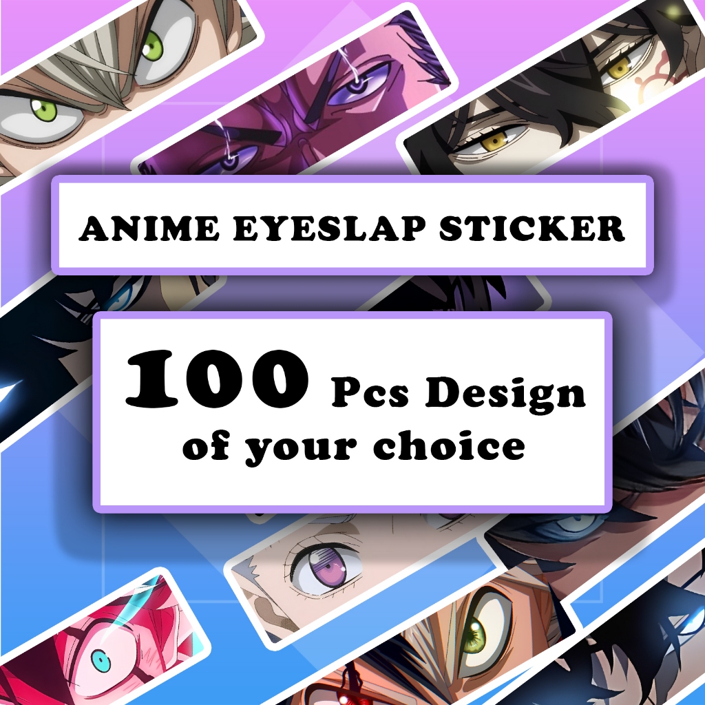 Eye-Slap Sticker 100pcs with plastic, Reseller, Indoor Outdoor Vinyl ...