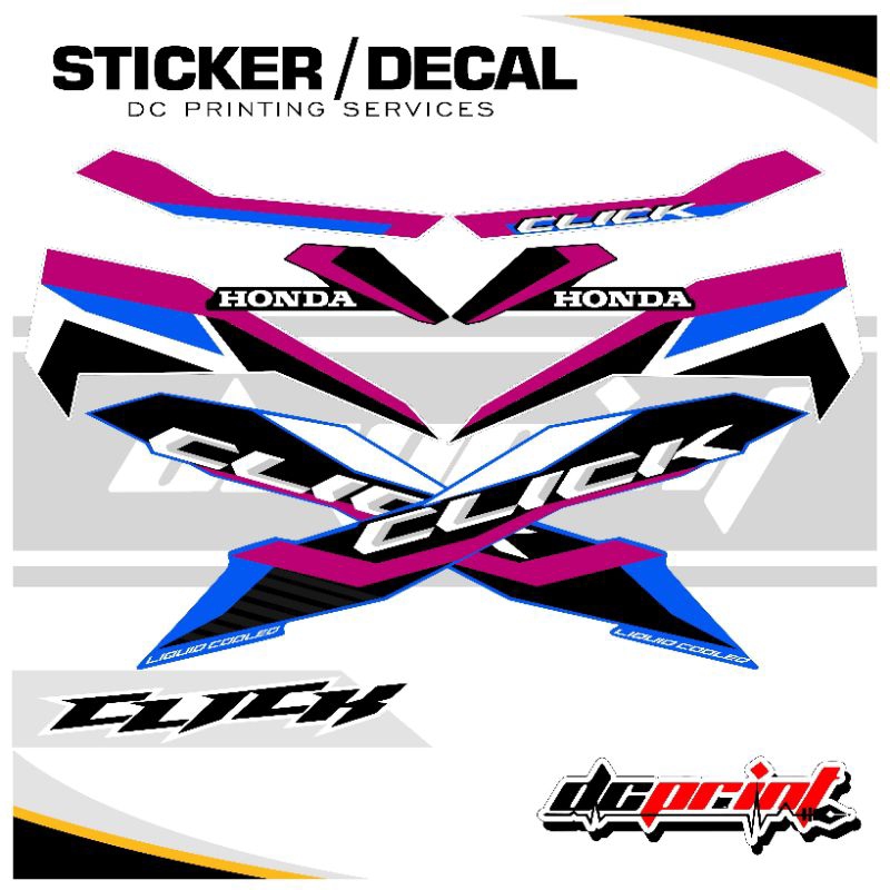 Honda Click V3 Stock Decal Sticker Quality | Shopee Philippines