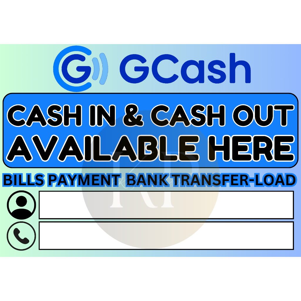 PVC/LAMINATED SIGNAGE GCASH/LOAD AVAILABLE HERE/ - A4 Size high quality ...