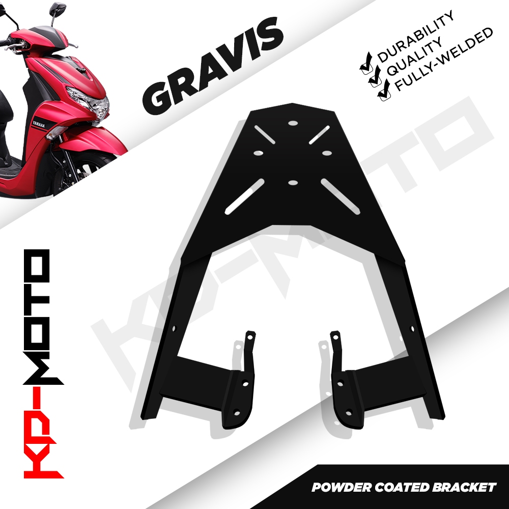YAMAHA GRAVIS MOTORCYCLE TOP BOX BRACKET / POWDER COATED / MONORACK ...