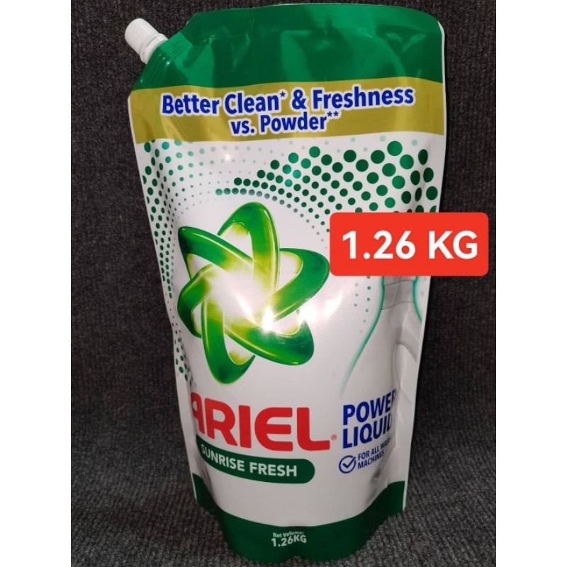 Ariel Liquid Detergent Sunrise Fresh1.26KG Refill | Shopee Philippines