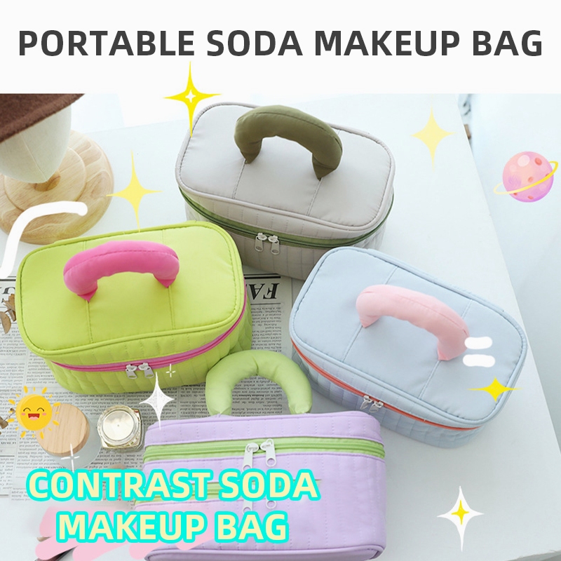 FIIO Cosmetic Bag Case Portable Travel Toiletry Bags PU Leather Makeup ...