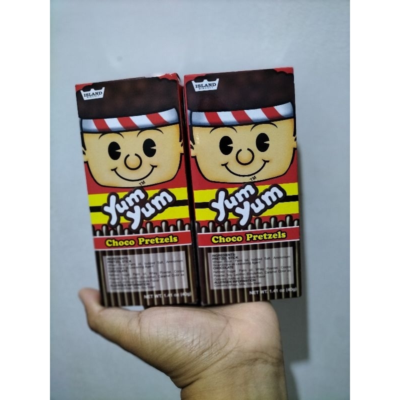 2pcs Yum Yum Choco Pretzels 40g | Shopee Philippines