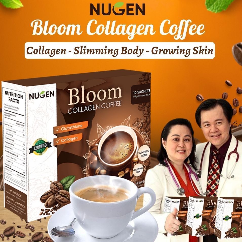 Nugen Bloom Collagen Coffee Original 100% Organic Diet Coffee With ...