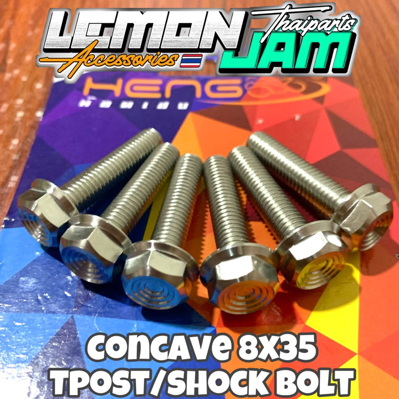 HANDLATHE CONCAVE BOLTS 8x35 / TPOST SET r150 / RAIDER 150 / SHOCK ...