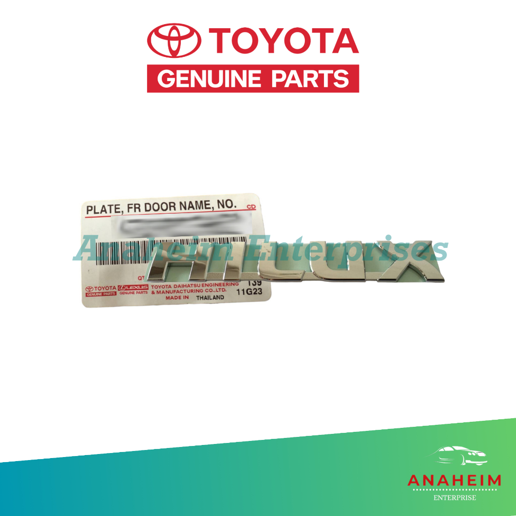 Toyota Hilux 2005 - 2015 Front Door HILUX Emblem | Shopee Philippines