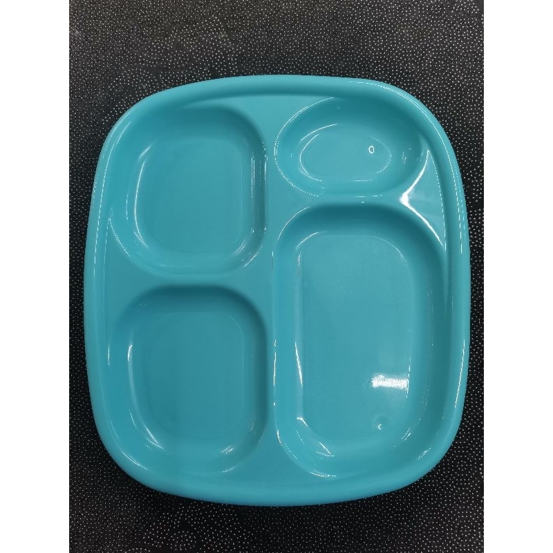 6 pcs. 4 in 1 Pastel Colored Melamine Square Partition Plate/Divider ...