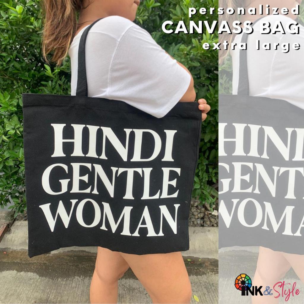 Ink and Style PH - Personalized Embroidery Canvas Tote Bag FREE NAME ...
