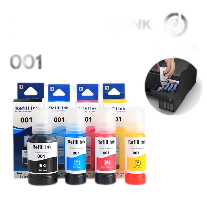 Epson 001 Ink Premium Ink 001 For Epson L4150 L4160 L6160 L6170 L6190 ...