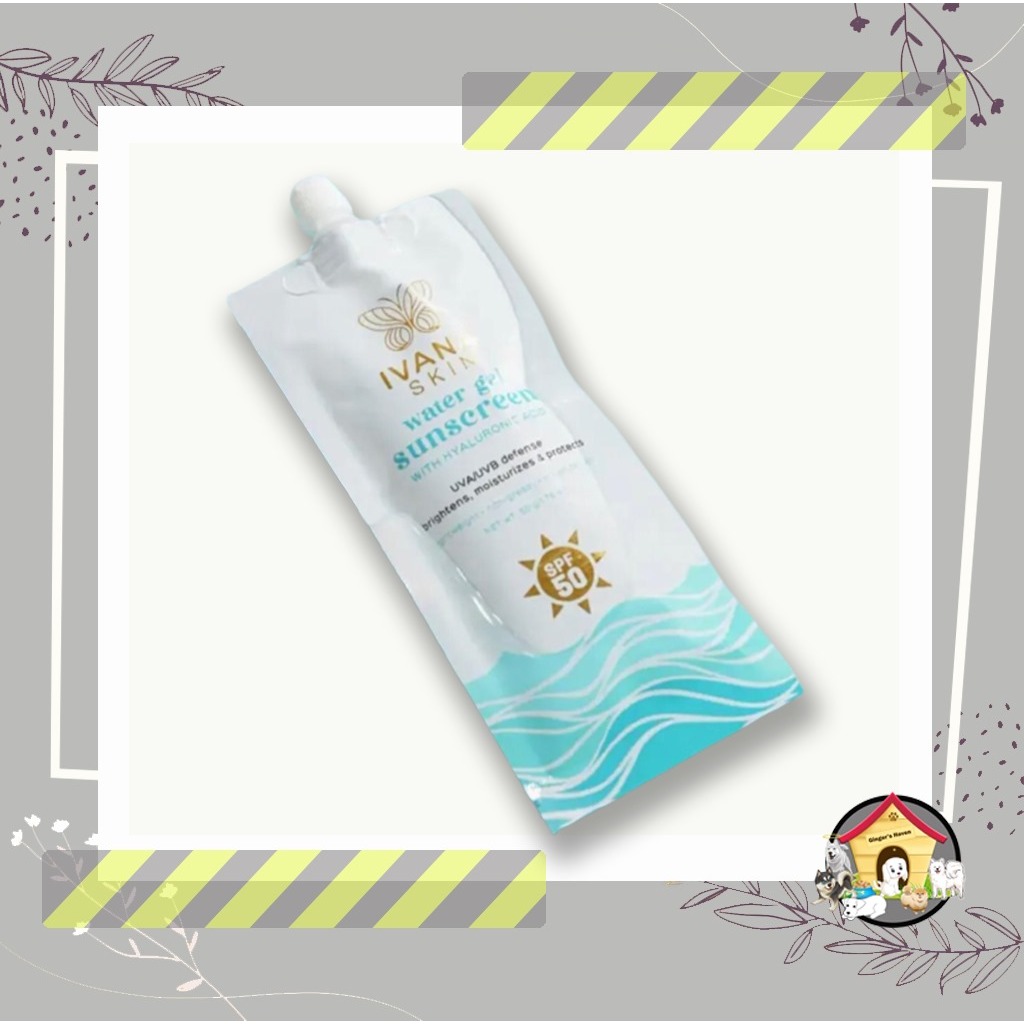 Ivana Skin Water Gel Sunscreen with Hyaluronic Acid SPF 50 (1pc) by ...