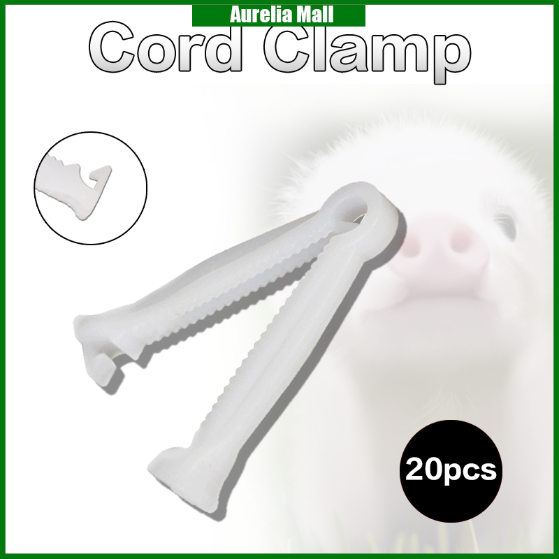 20Pcs Plastic Disposable Umbilical Cord Clamp For Dogs Piglet Sheep And ...