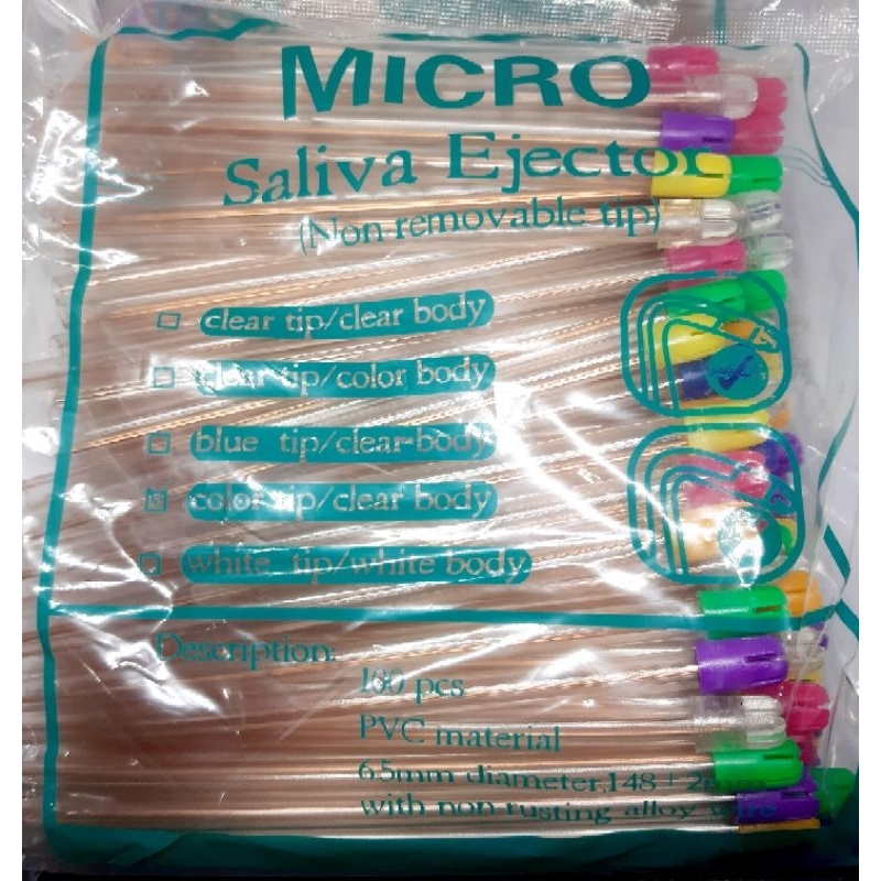 Saliva Ejector MICRO 100pcs | Shopee Philippines