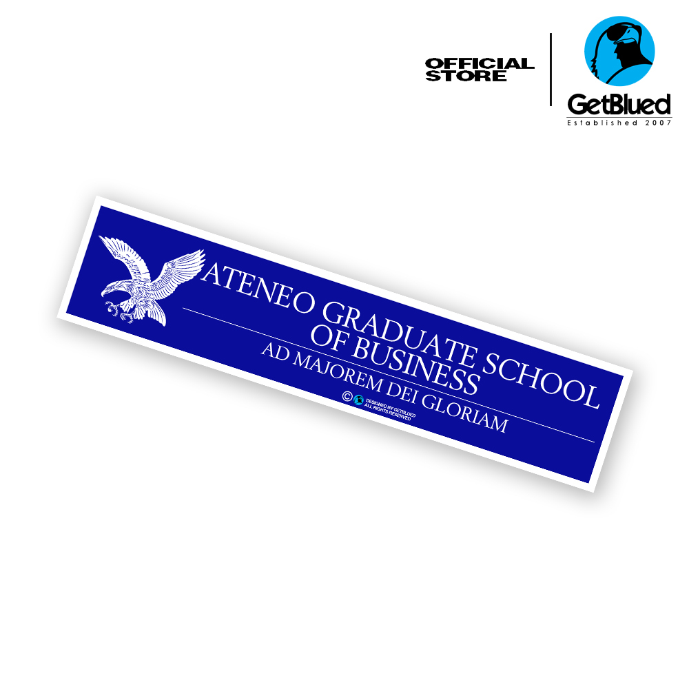 GetBlued Ateneo Graduate School of Business AMDG Vinyl Sticker | Shopee ...