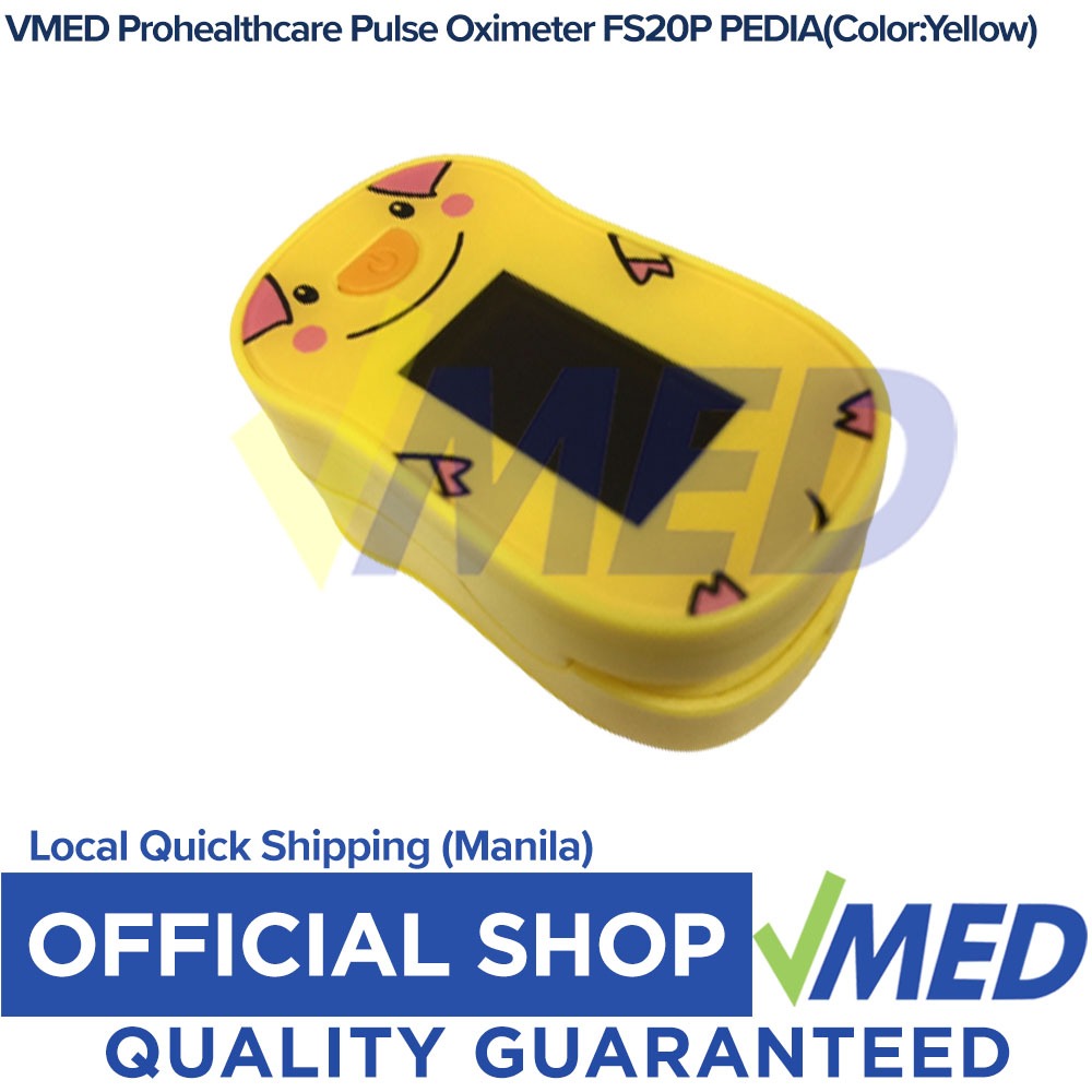 VMED Prohealthcare Pulse Oximeter FS20P PEDIA (Color: Yellow) | Shopee ...