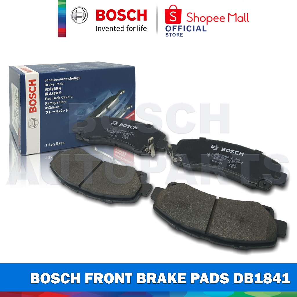 Bosch Front Brake Pads for Isuzu DMAX D-MAX 2008 -2019 and MUX MU-X ...