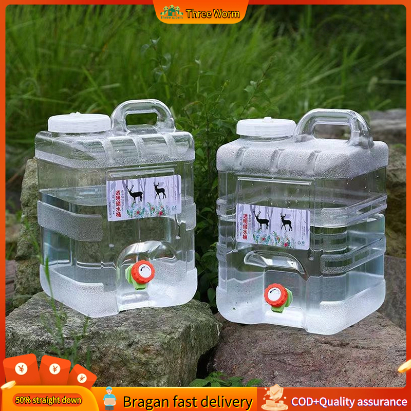 10L/15L Portable Food-Grade Water Container with Faucet for Camping ...