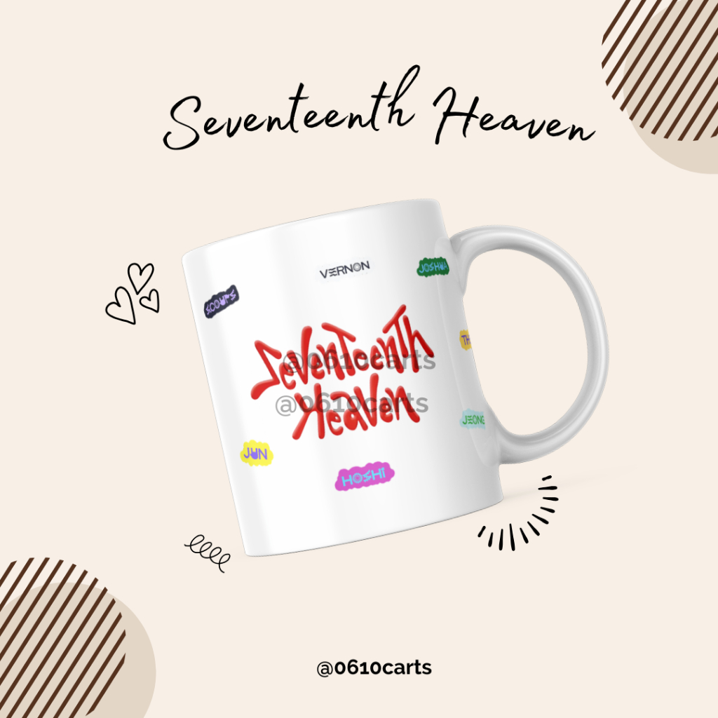 Seventeen Seventeenth Heaven Mug and Coaster| Fanmade Merch | 0610carts ...