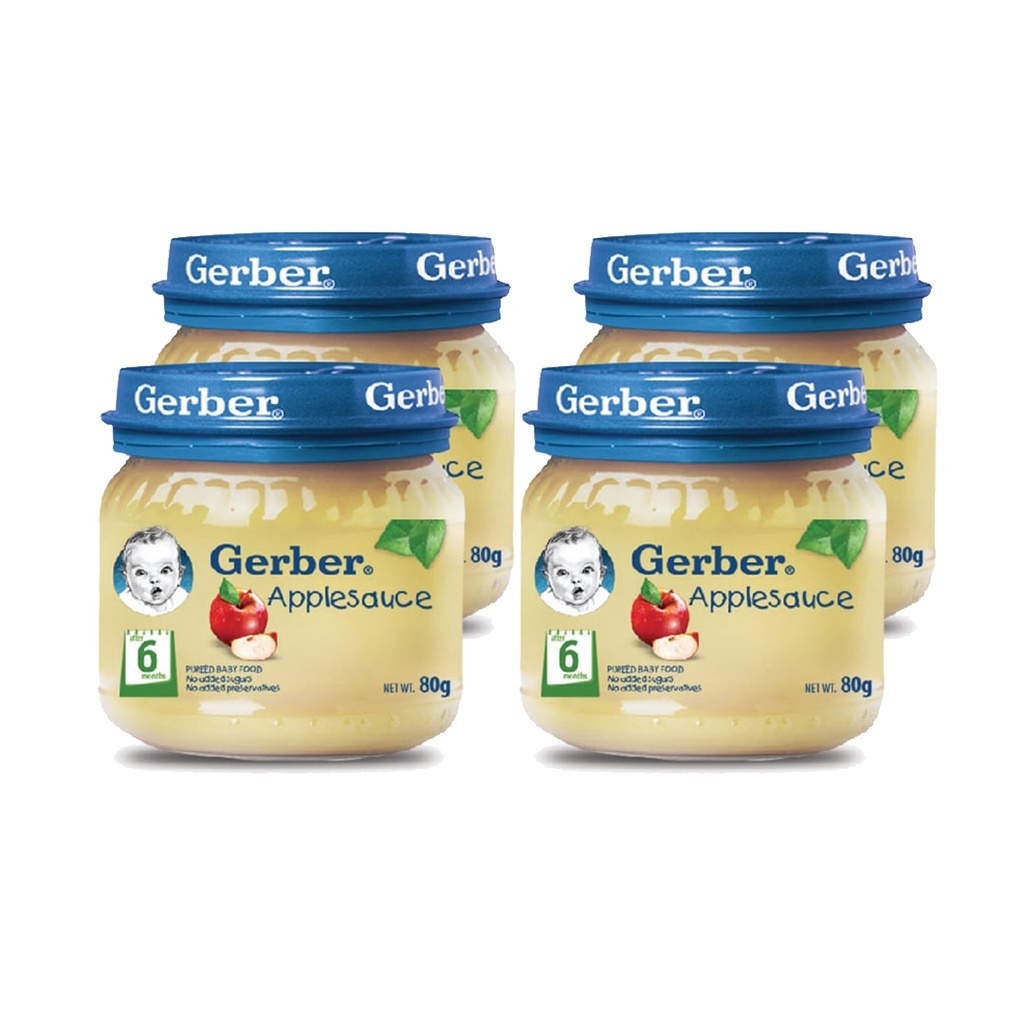Gerber Applesauce Baby Food 80g - Pack of 4 | Shopee Philippines