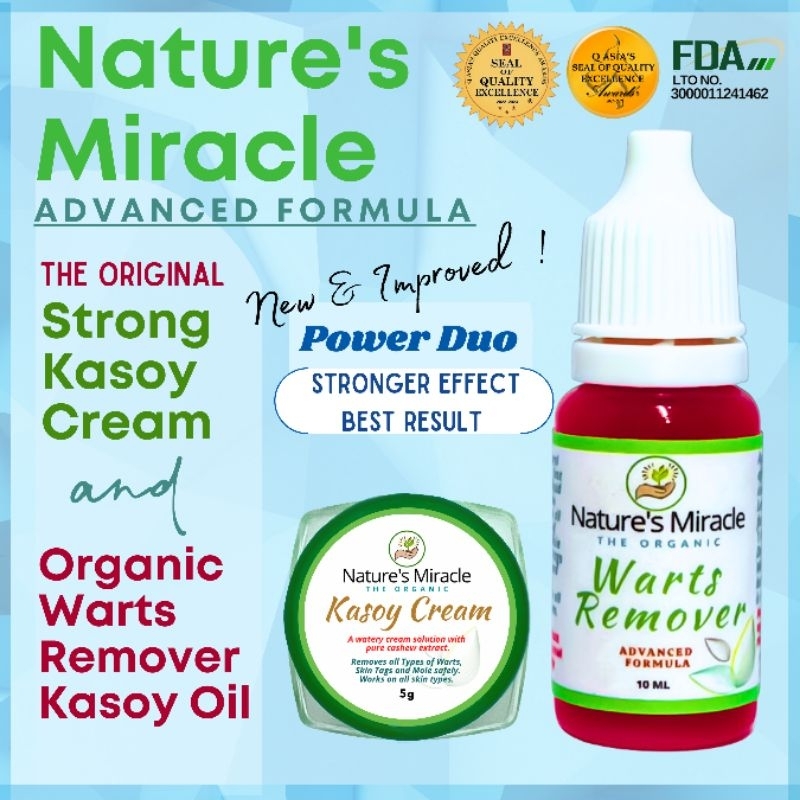 Natures Miracle Kasoy Oil Organic & Effective Wart Remover Kulugo Mole ...