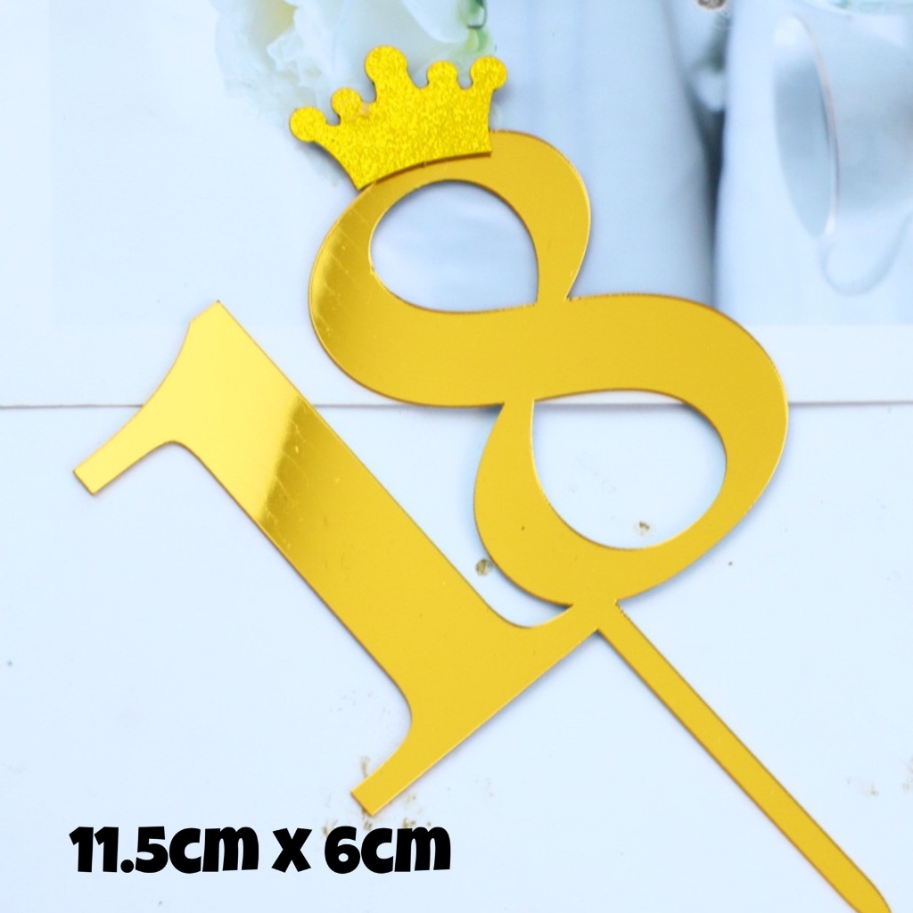 Acrylic Number Toppers Cake Topper Number Topper 18 Topper 50 Topper 60 ...