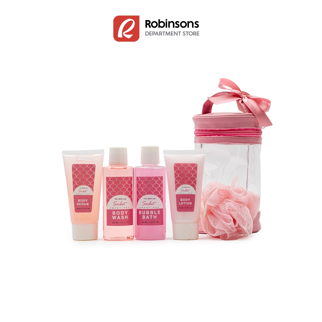The Bath Lab 150ml Shower Gel 150 Bubble Bath 90ml Body Lotion 90ml ...
