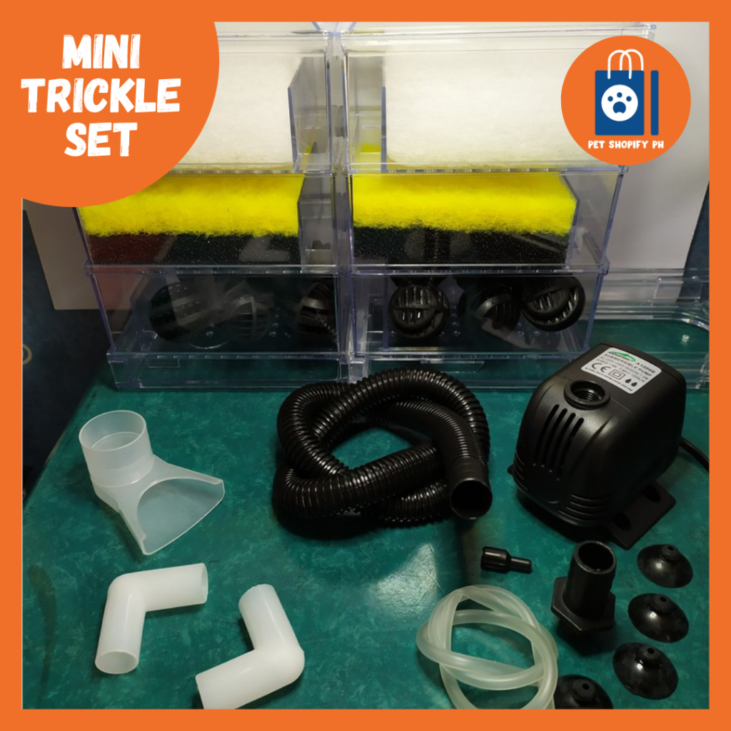 Infinity Mini Trickle Filter Set With Submersible Pump 7.2w 60cm For 15 ...