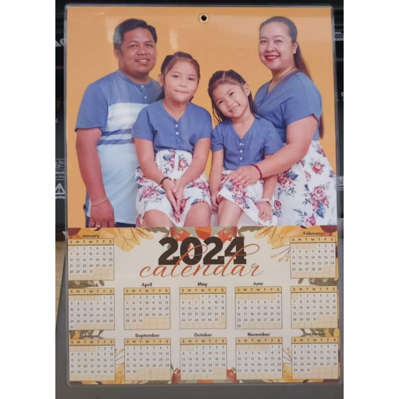 PERSONALIZED PORTRAIT CALENDAR LAMINATED | Shopee Philippines