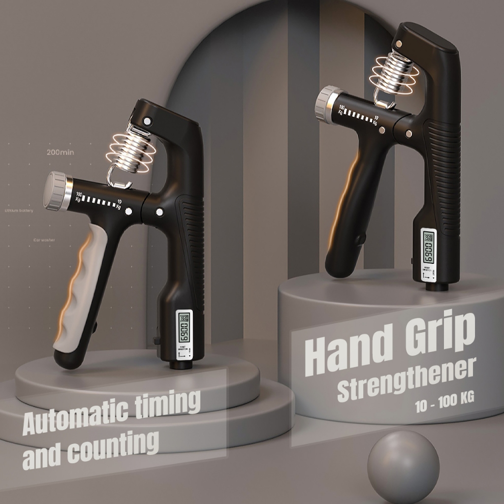 Hand Grip 10-100KG Automatic Counting& Counting Adjustable Hand Gripper ...