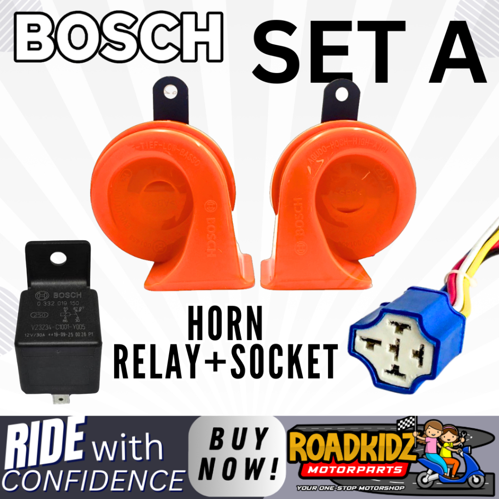 ORIGINAL BOSCH EVOLUTION / STRIDER HORN, SOCKET & RELAY, INTERRUPTER RELAY | Shopee Philippines