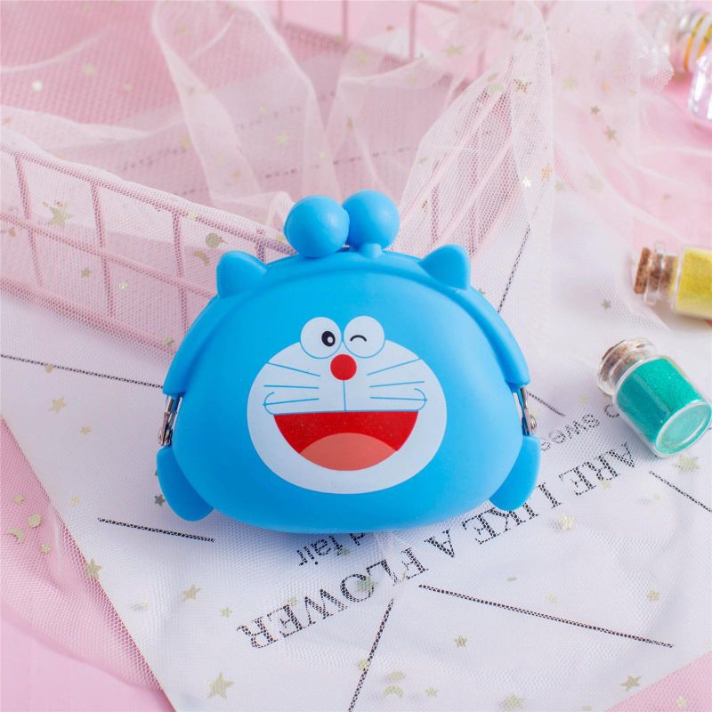 korean Cute Doraemon Design Silicone Coin Purse | Shopee Philippines